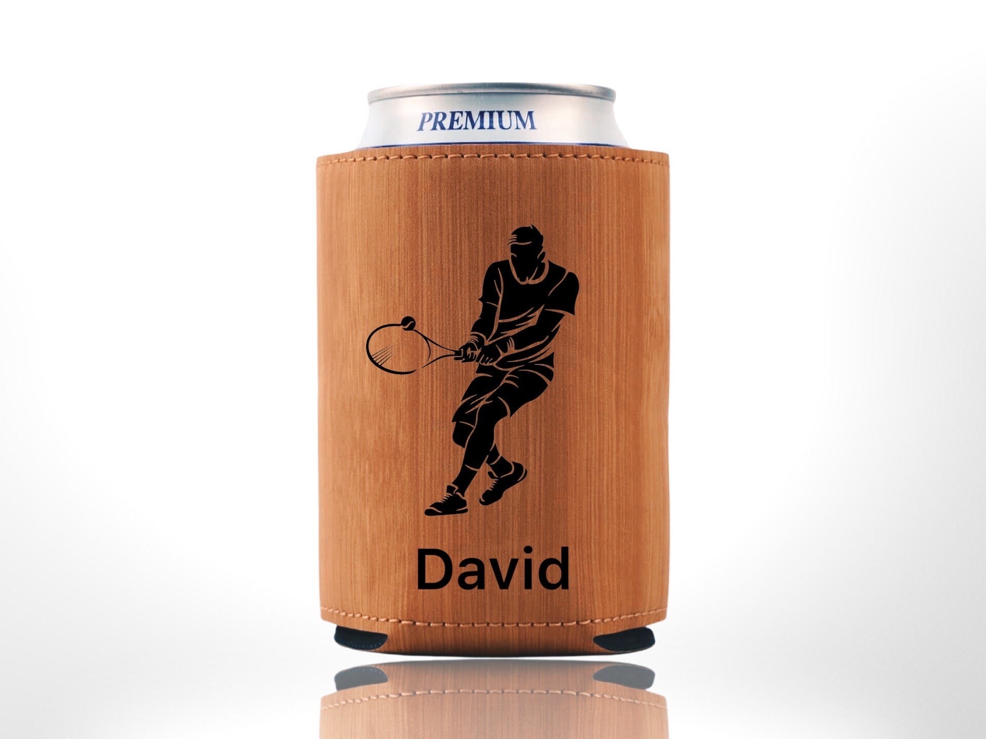 Tennis Drink Holder Racket Sport Engraved Gift Can Holder - Etsy