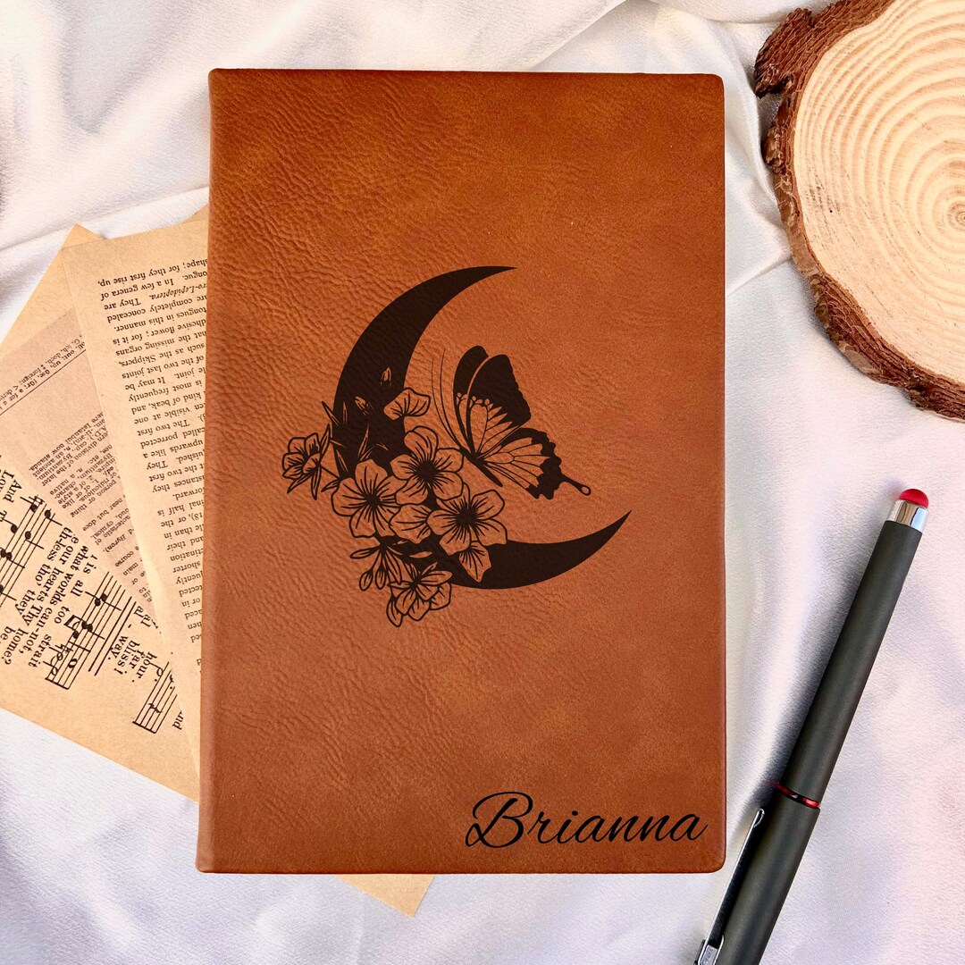 Butterfly & Moon Journal – Hard Cover, Design #79 - Etsy
