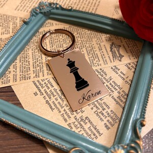 Chess Keychain Stainless Steel - Etsy