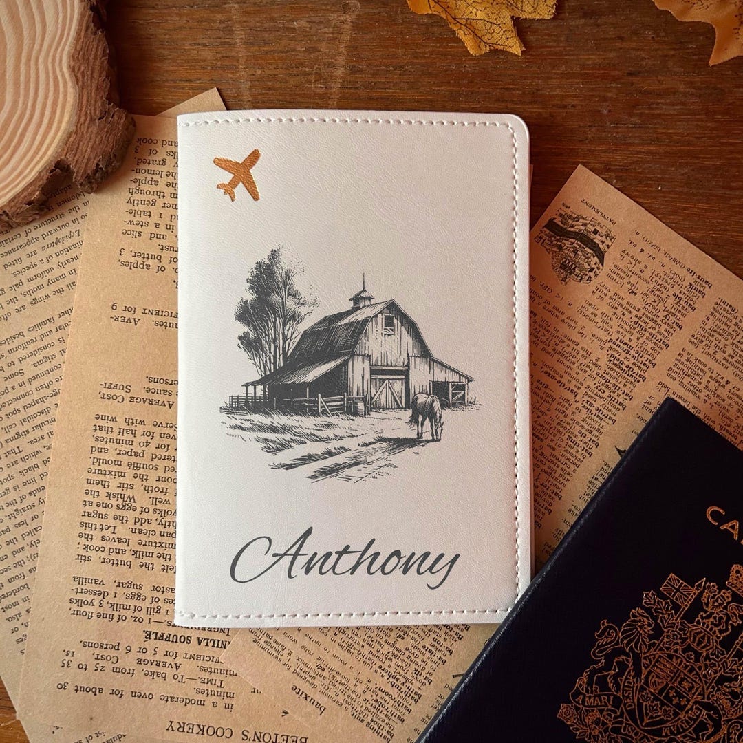 Barn and Horse Passport Cover – Design #6 - Etsy