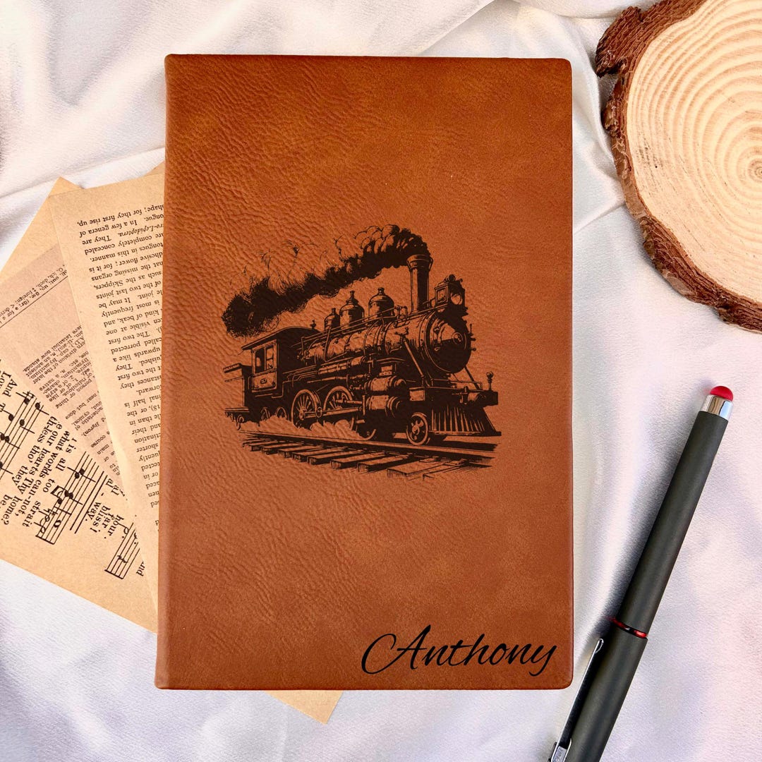 Old Train Custom Journal – Hard Cover, Design #27 - Etsy