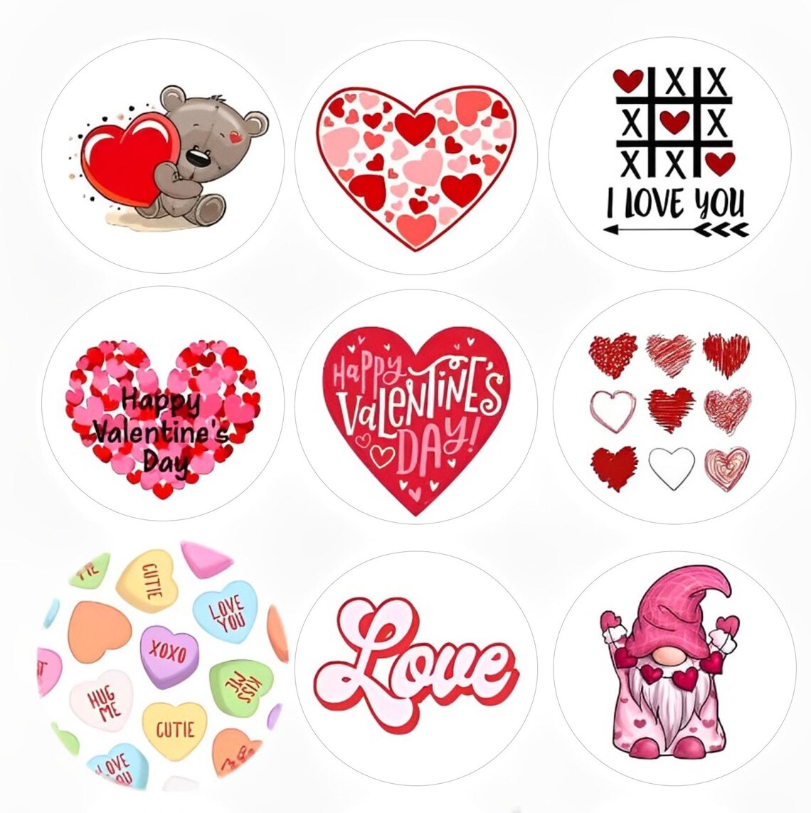 Valentines Love Edible Image Toppers - Etsy