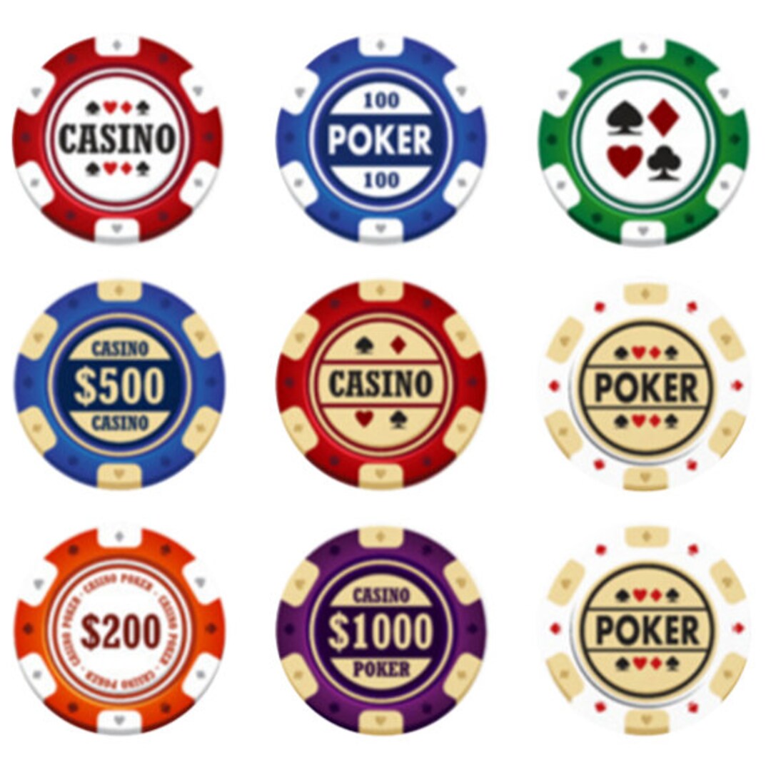 Poker Casino Chips Edible Image Toppers. - Etsy