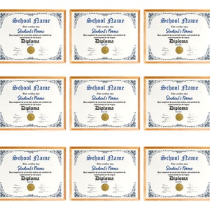 School Grad Diploma Edible Image Toppers for Rice Krispies. Pre-cut ...