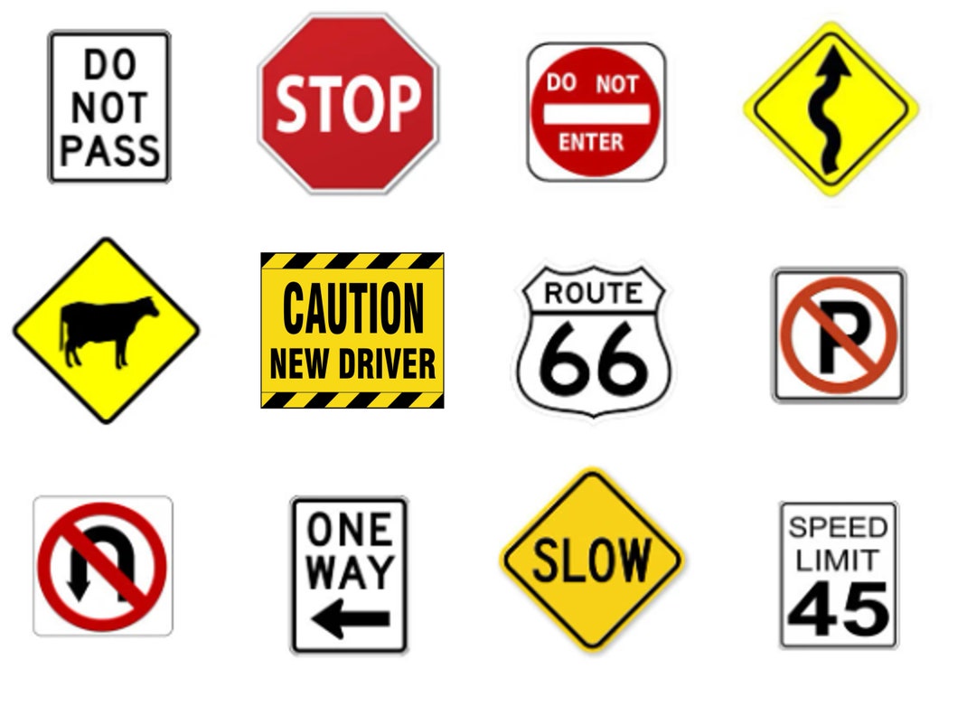 Street Signs Edible Image Toppers - Etsy