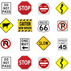 Street Signs Edible Image Toppers - Etsy