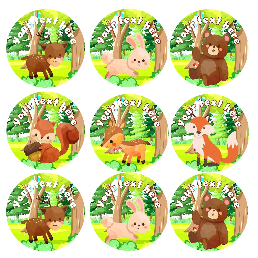 Forest Animals Edible Image Toppers - Etsy