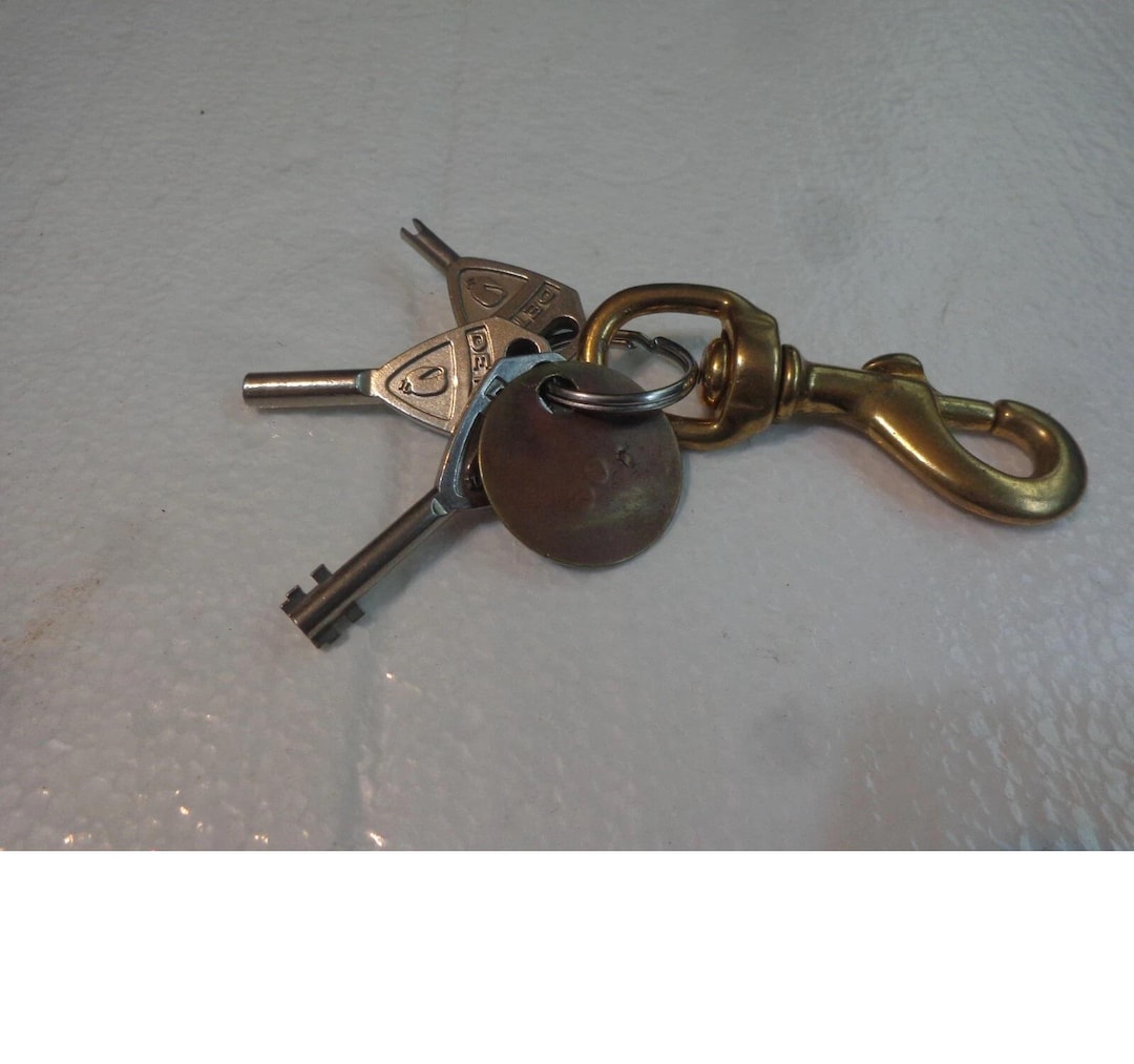 Three Detex Unlock, Wind and Key Box Keys Rare - Etsy