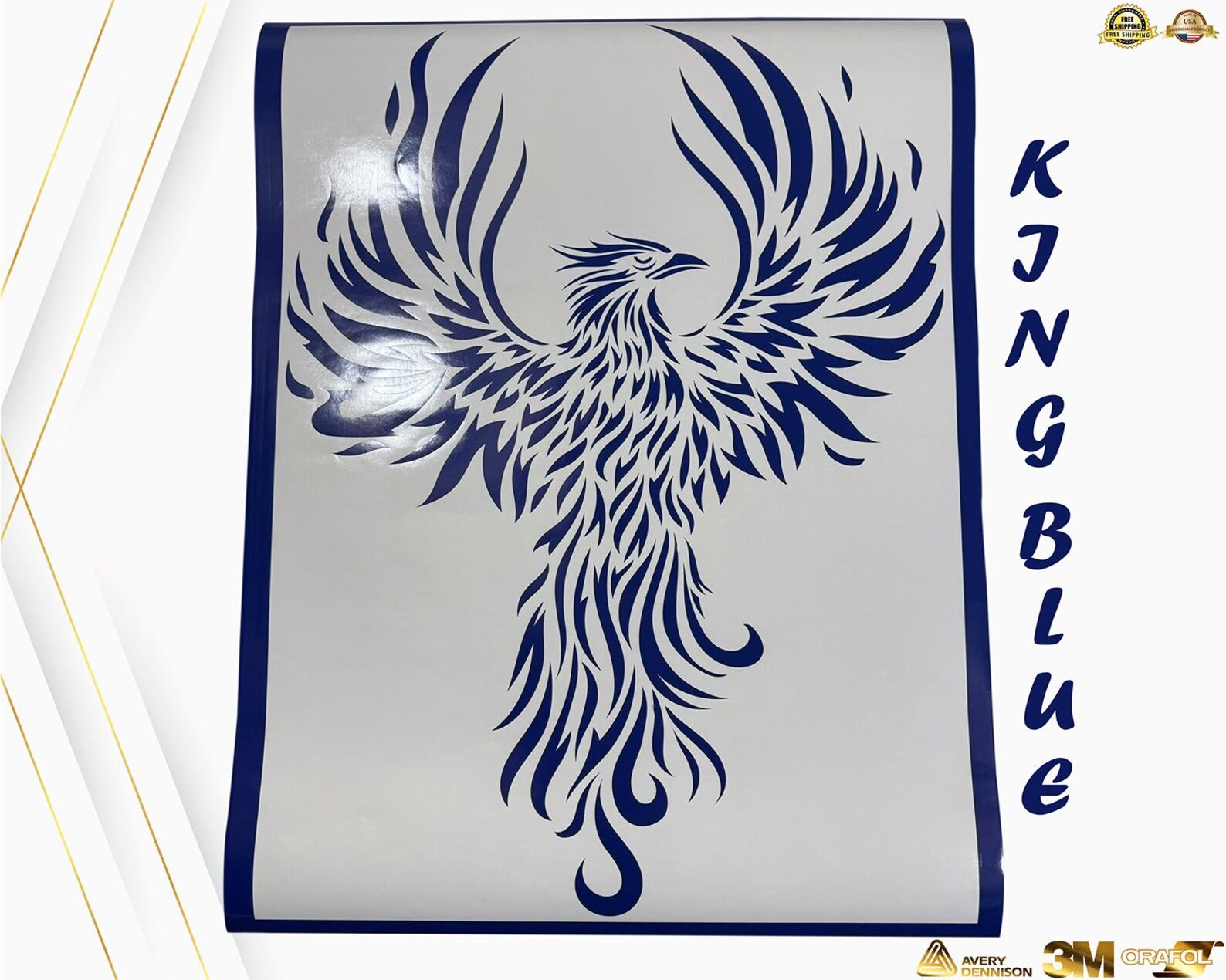 Tribal Phoenix Bird Hood Decal | Firebird Vinyl Graphic - Etsy