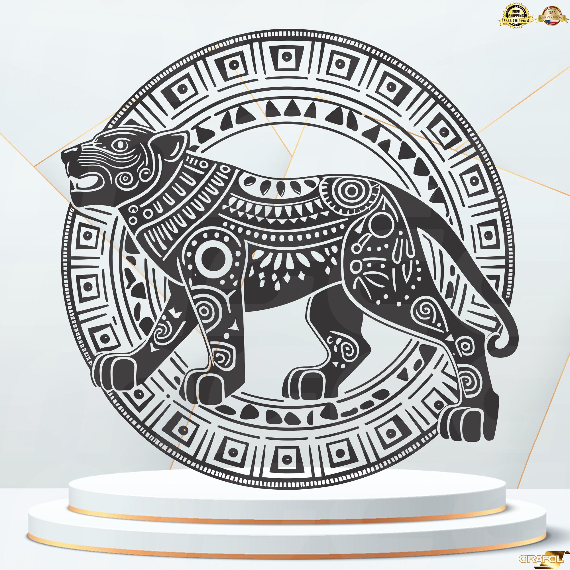 Enchanting Aztec Tiger Mandala Decal: Unleash Your Inner Spirit With ...