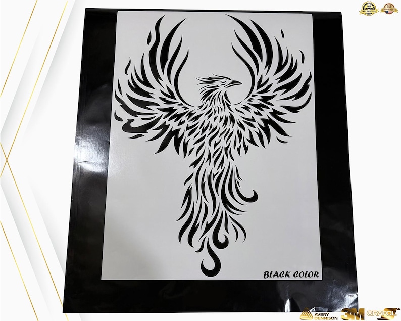 Tribal Phoenix Bird Hood Decal | Firebird Vinyl Graphic - Etsy