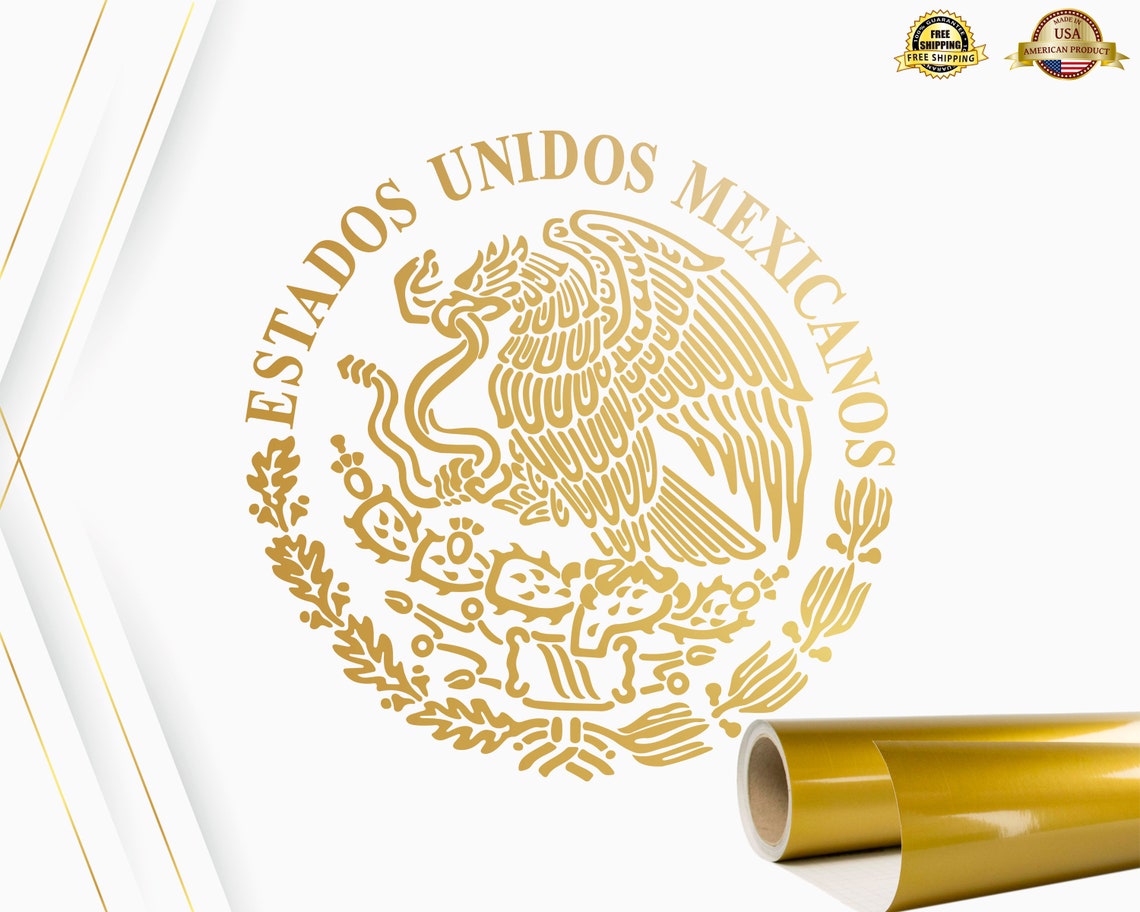 Coat of Arms of Mexico Decal Sticker Mexican Eagle Car Auto - Etsy