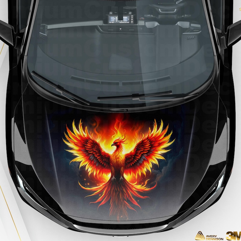 Phoenix Rising Car Decal - Etsy