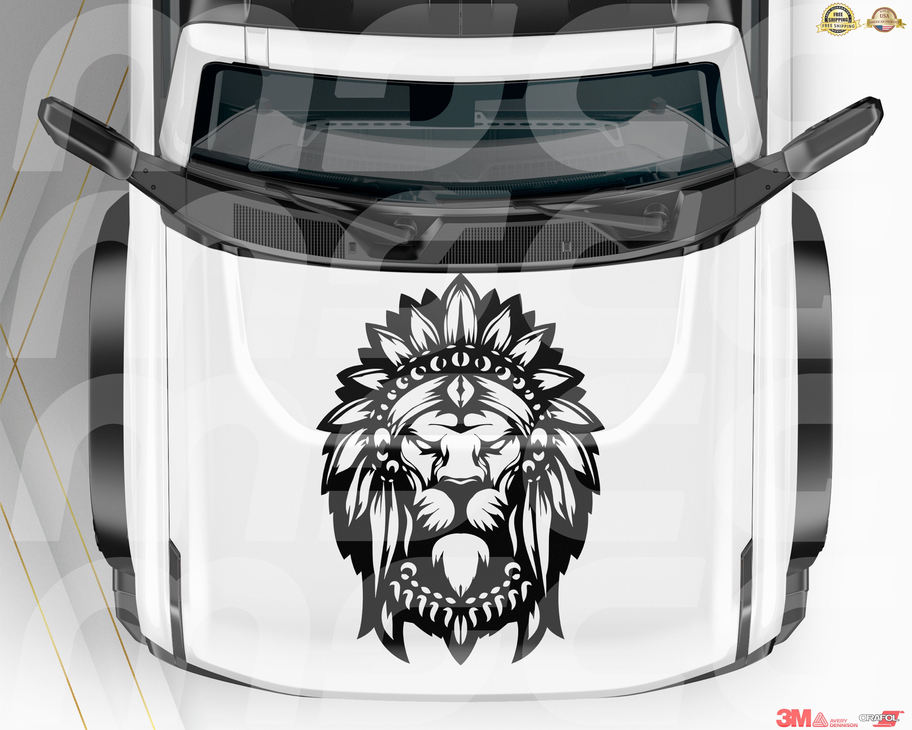 Lion Head Decal for Trucks Cars SUV Lion Sticker - Etsy