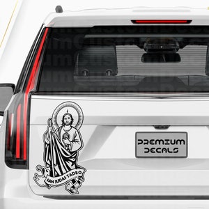 San Judas Tadeo Decal for Cars, SUV, Trucks and More | Saint Judas ...