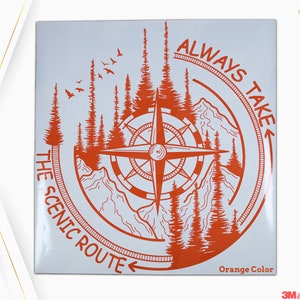 Always Take the Scenic Route Vinyl Decal | Car, Trucks USV Sticker ...