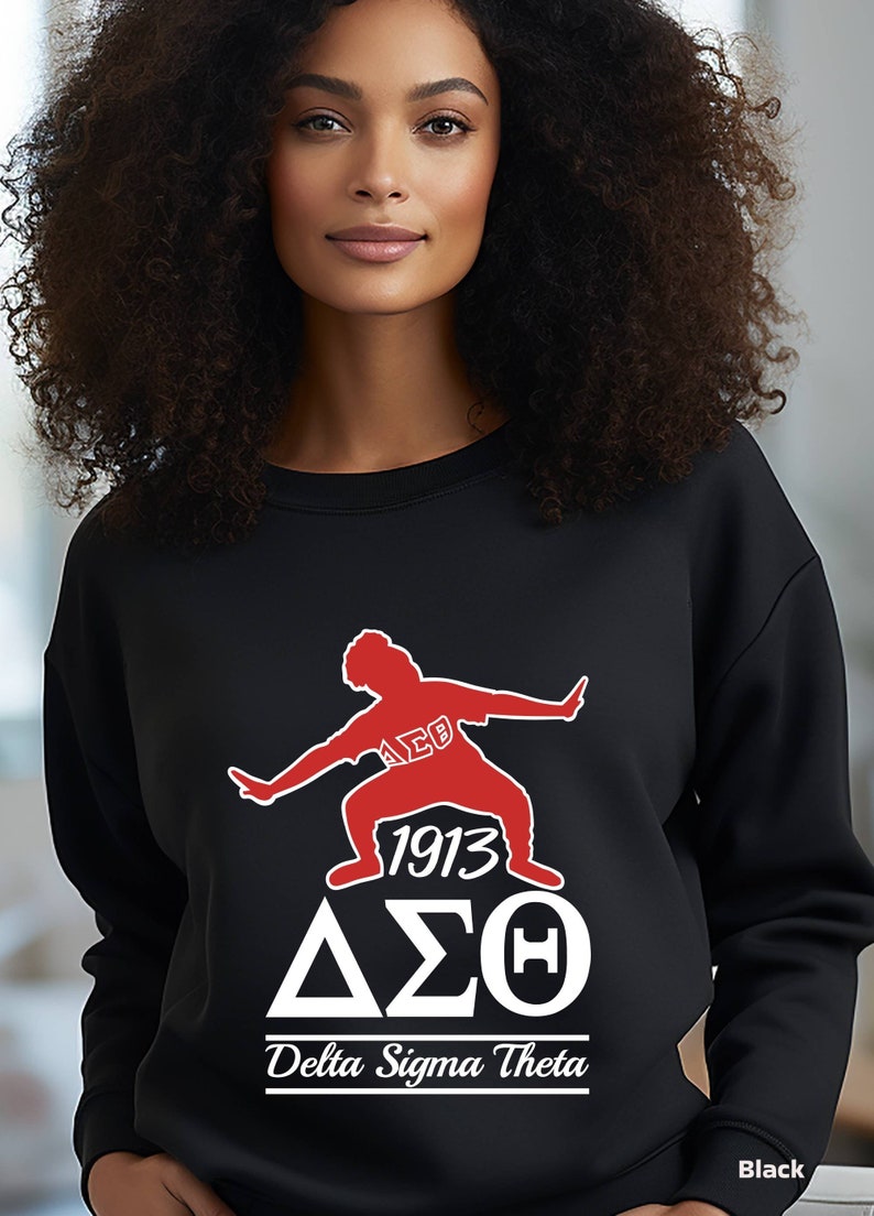 Delta Sigma Theta Women Pose With White Delta Sigma Theta Gildan 18000 ...