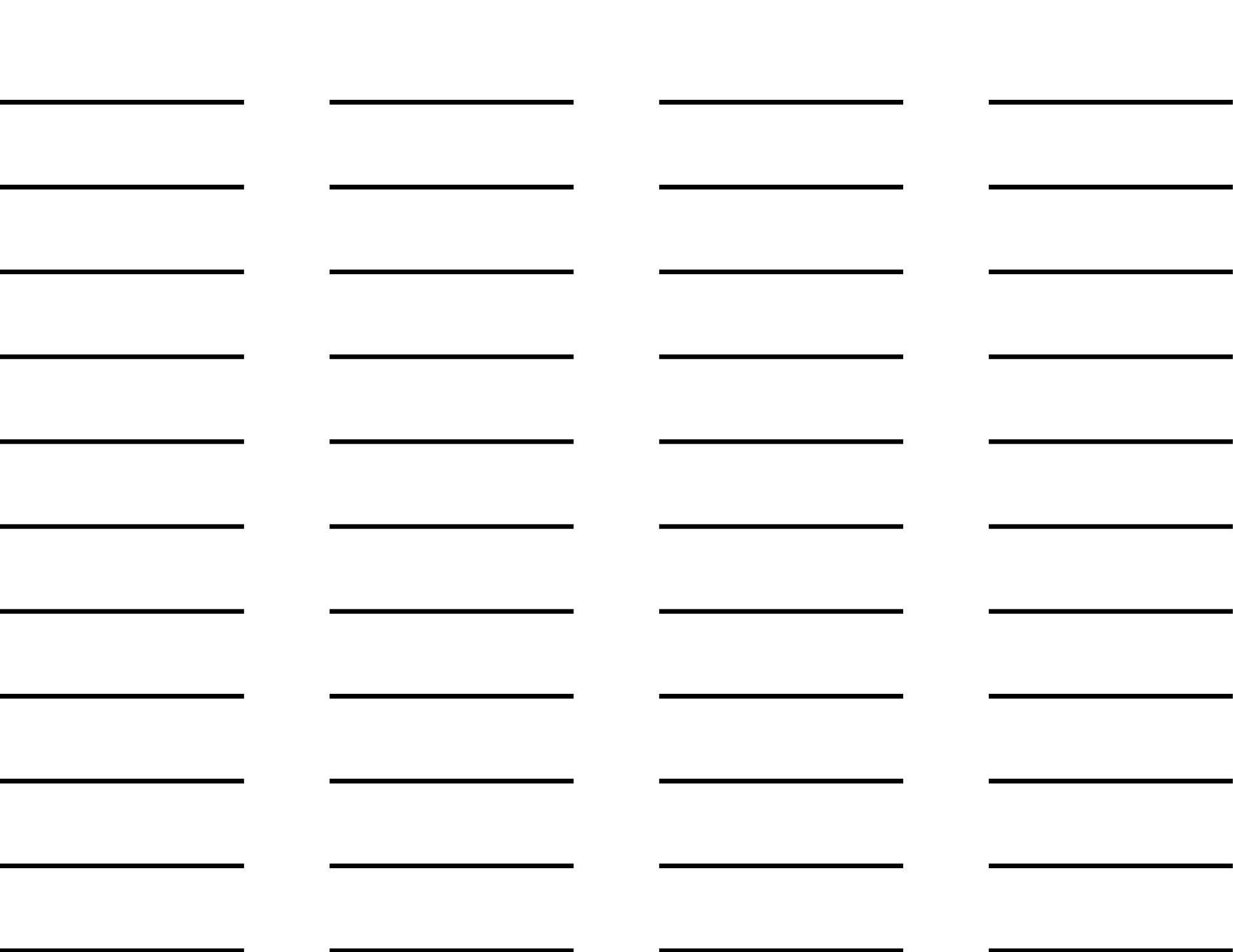 4 Column List Horizontal - Etsy