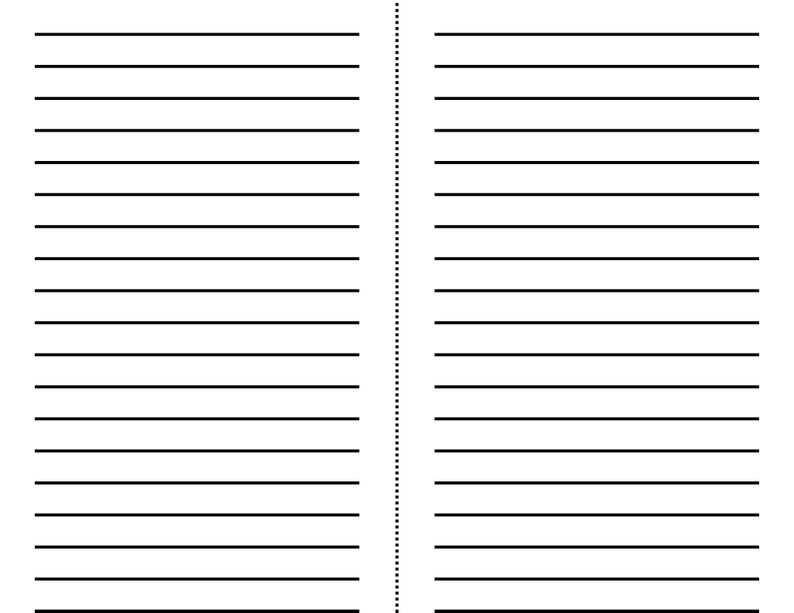 Lined Foldable Booklet Paper - Etsy