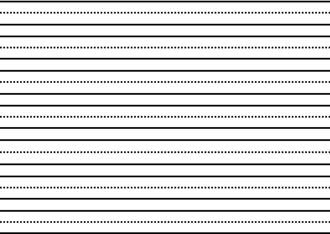 Horizontal Handwriting Paper - Etsy
