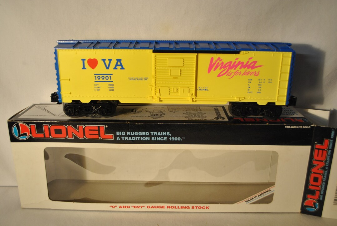 Lionel O/o27 Gauge I Love Virginia Boxcar 6-19901 N.i.b. - Etsy