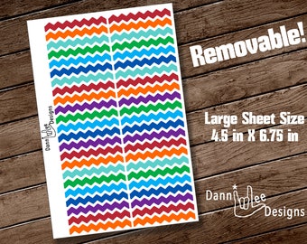 Zig Zag Stickers - Etsy