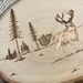 Wood Burned Deer With Pine Trees - Etsy