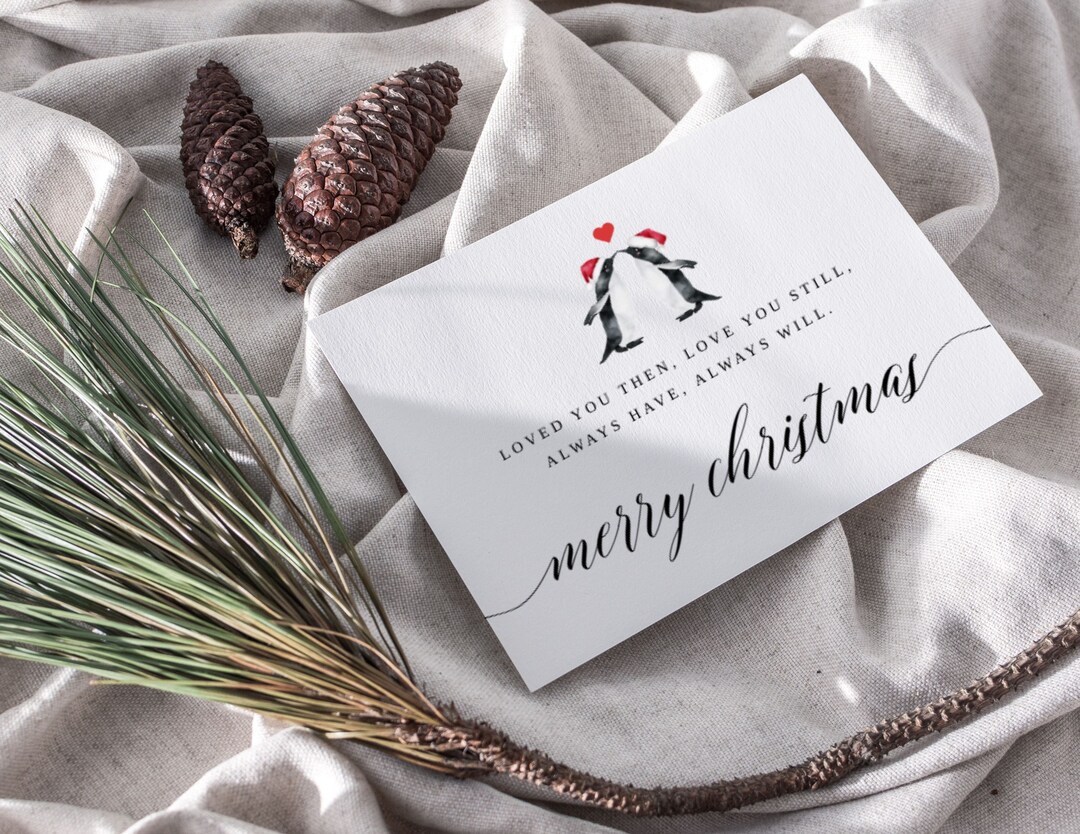 Couples Christmas Card, Printable Christmas Card, Christmas Card for ...