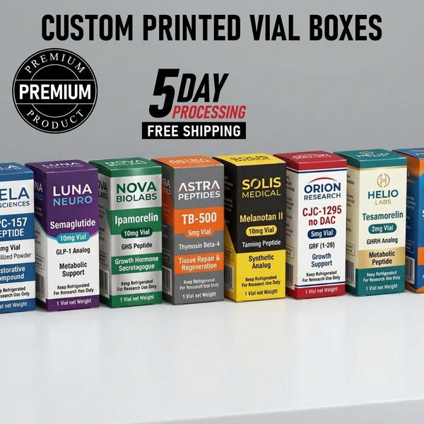 Vial Paper Box - Etsy UK