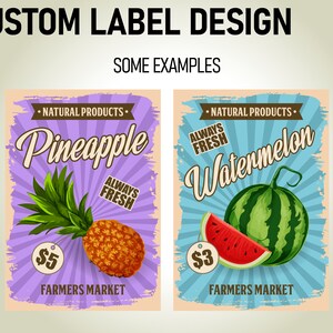 Custom Label Design - Product Label, Sticker Design, Packaging Design, Bottle Labels, Private ...