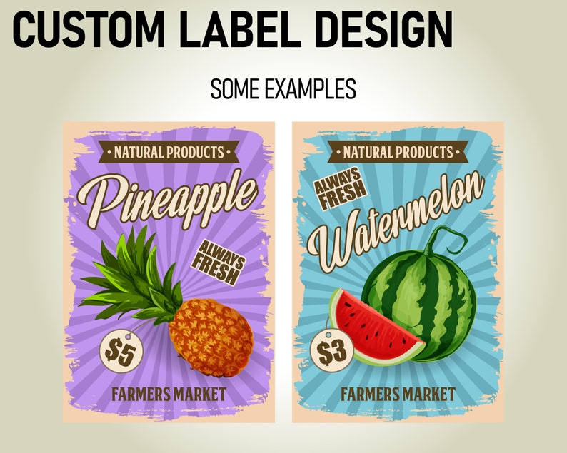 Custom Label Design for Your Product Labels Branding Design - Etsy
