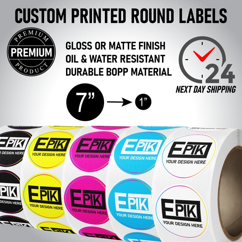 Circle Labels - Etsy