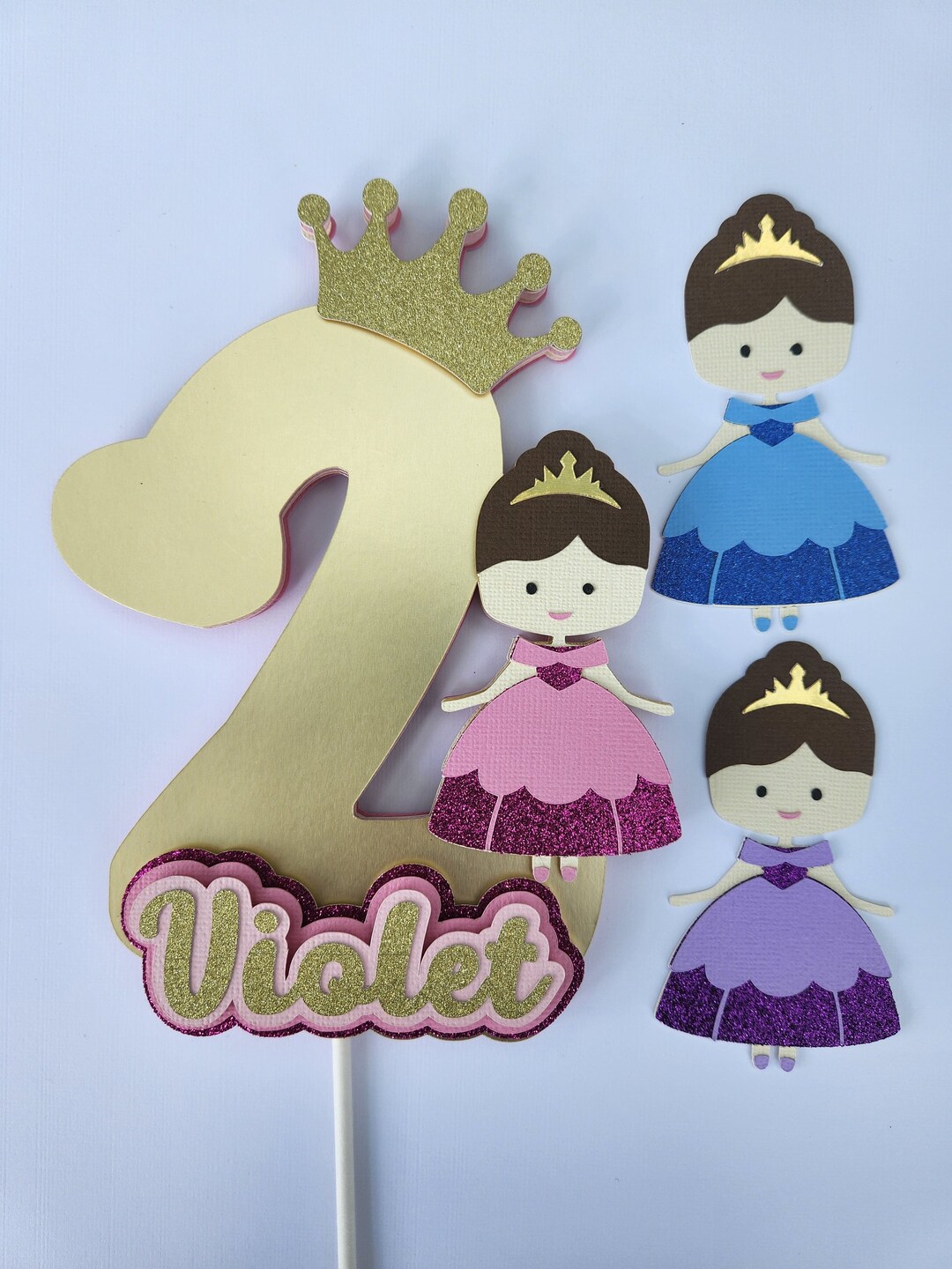 Princess Cake Topper, Custom Cake Topper, Personalised Party Decor, 1st ...