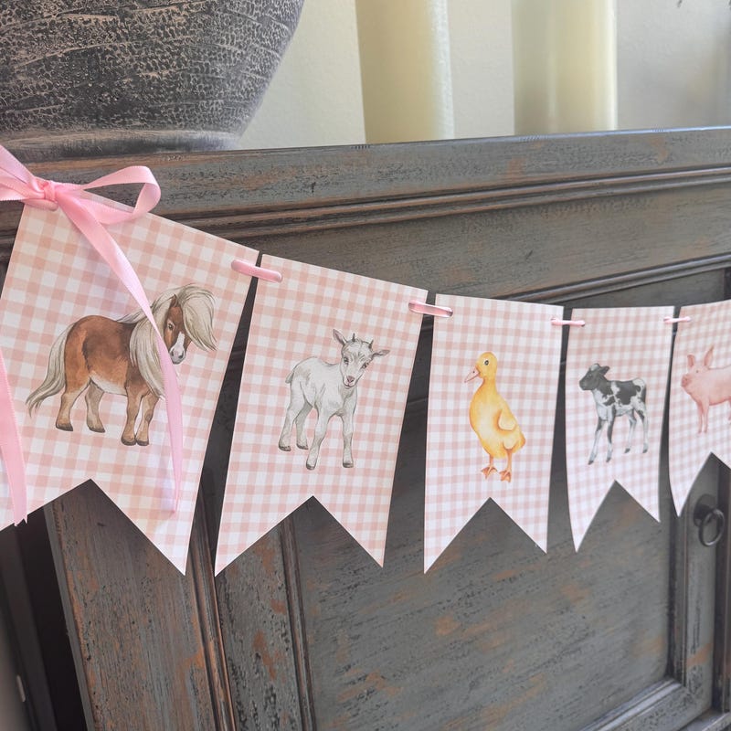 Farm Birthday Banner - Etsy