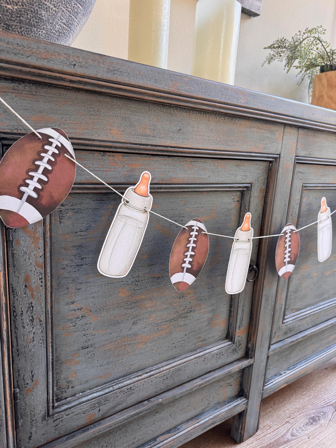 Football Baby Shower Banner, Tailgate Little Kicker Party Decor - Etsy