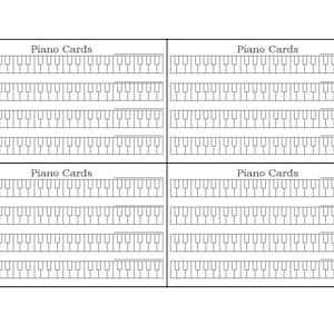 Piano Chord Transposer Cards - Etsy