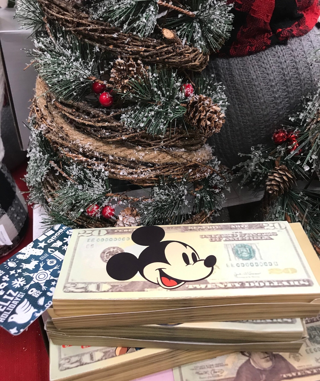 MICKEY Money GIFT Box Christmas - Etsy