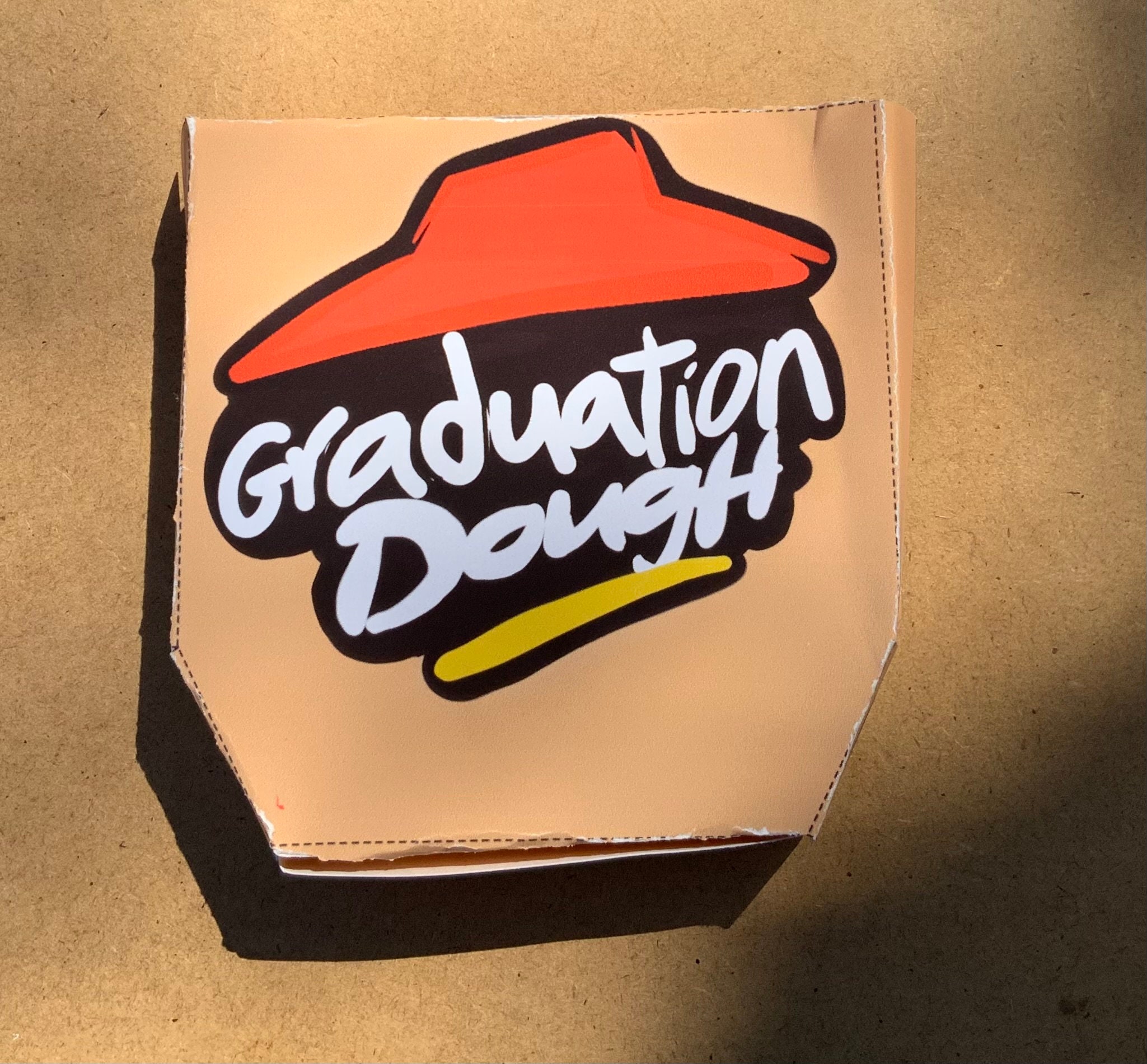 Graduation Dough Gift Mini Pizza Box - Etsy