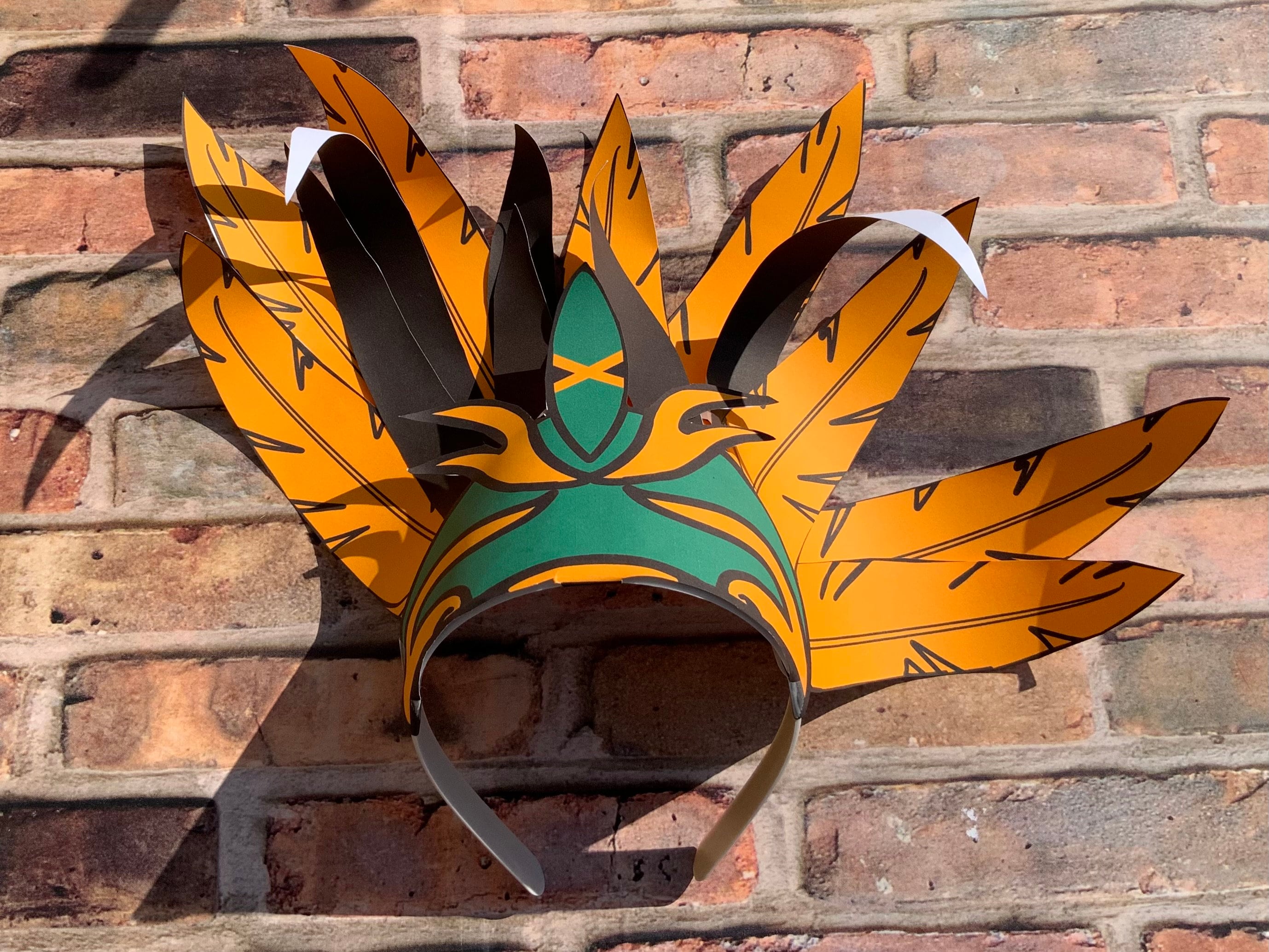 Jamaica Printable Carnival Headpiece - Etsy