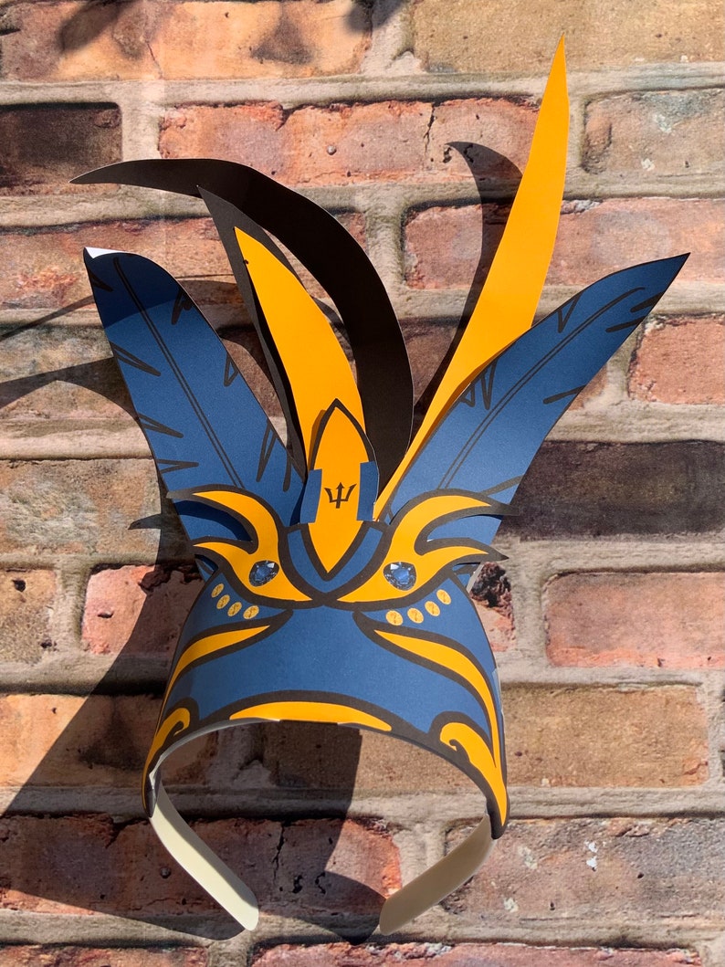 Barbados Printable Carnival Headpiece - Etsy