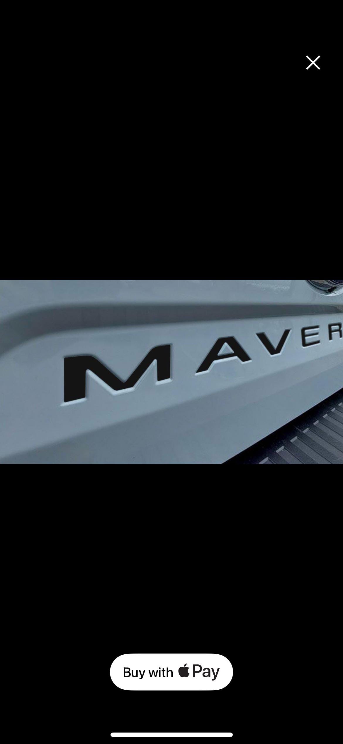 Ford Maverick Tailgate Letter SVG. DIGITAL PRODUCT. No Physical Product ...