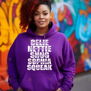 The Color Purple Celie Nettie Shug Sophia Squeak Vinyl Sublimation DTF ...