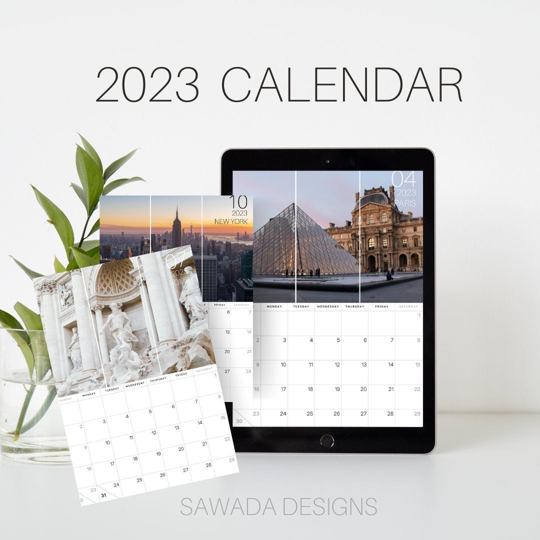 2023 Printable Calendar Digital Calendar | Digital and Printable | 2023 ...