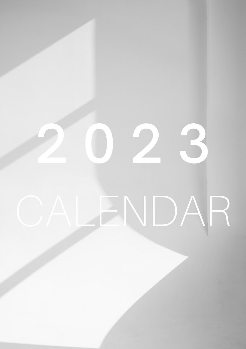 2023 Printable Calendar Digital Calendar | Digital and Printable | 2023 ...