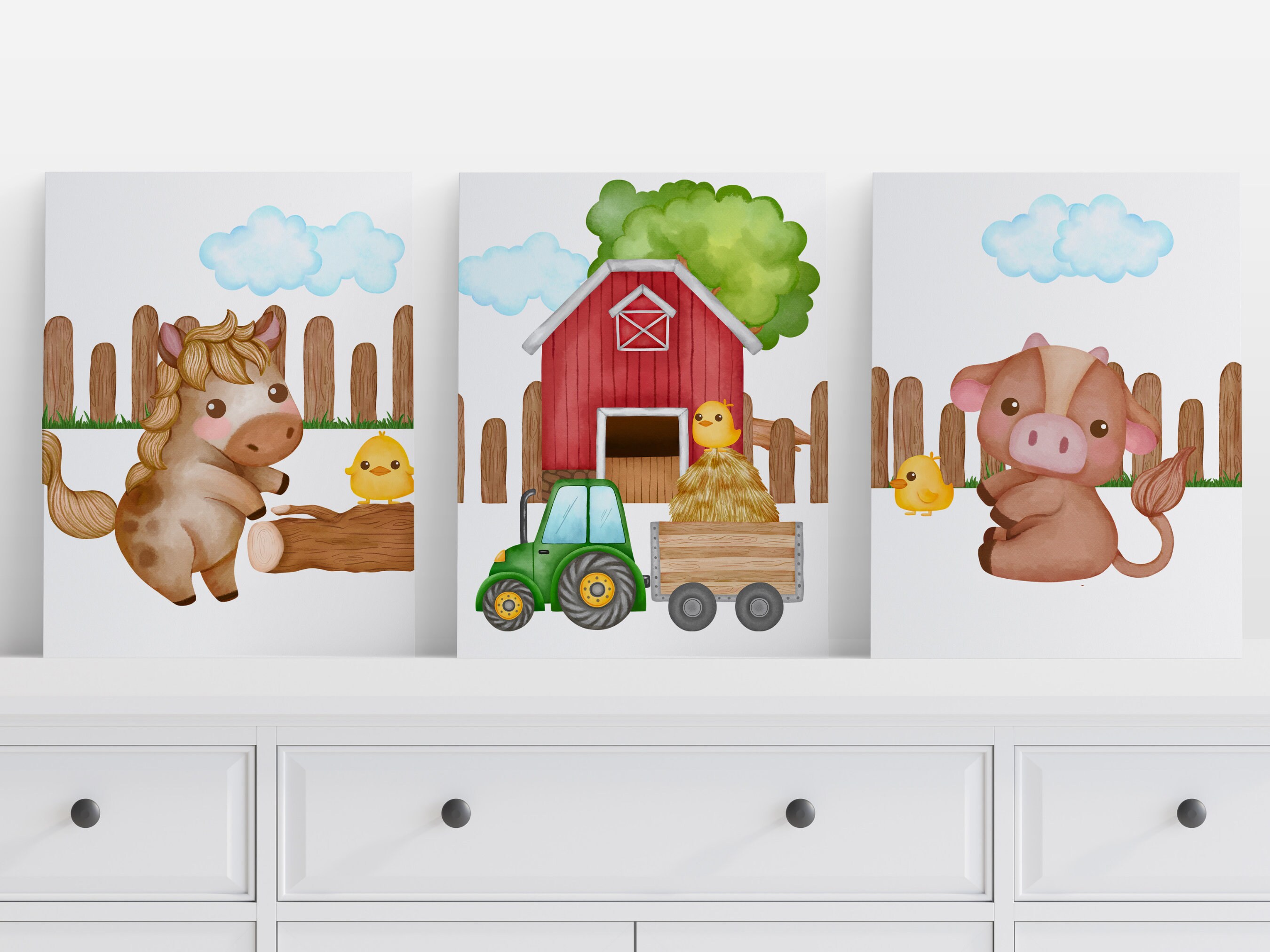 Farm Crib Bedding Set Farm Animal Nursery Farm Baby Boy - Etsy