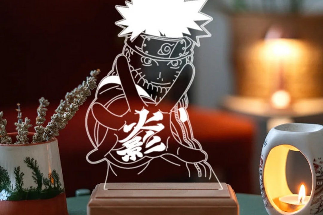 Naruto Uzumaki 3D 16 Color Night Light LED Naruto Lamp Remote ...