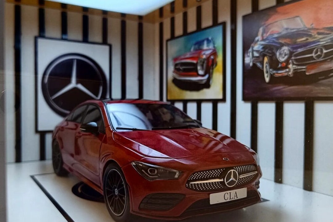 Special Design Mercedes Themed Diorama Garage Cla-class Coupe C118 ...