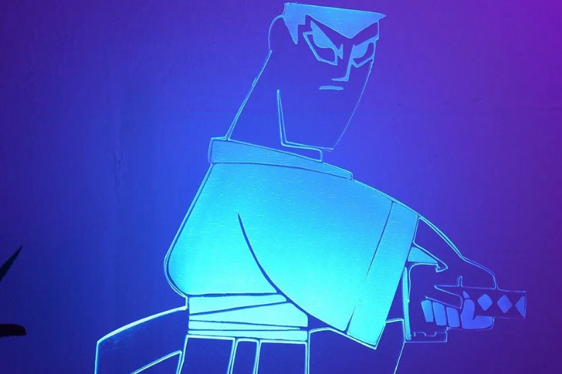 Samurai Jack 16 Color Controller Anime Night Light LED Cartoon Lamp ...