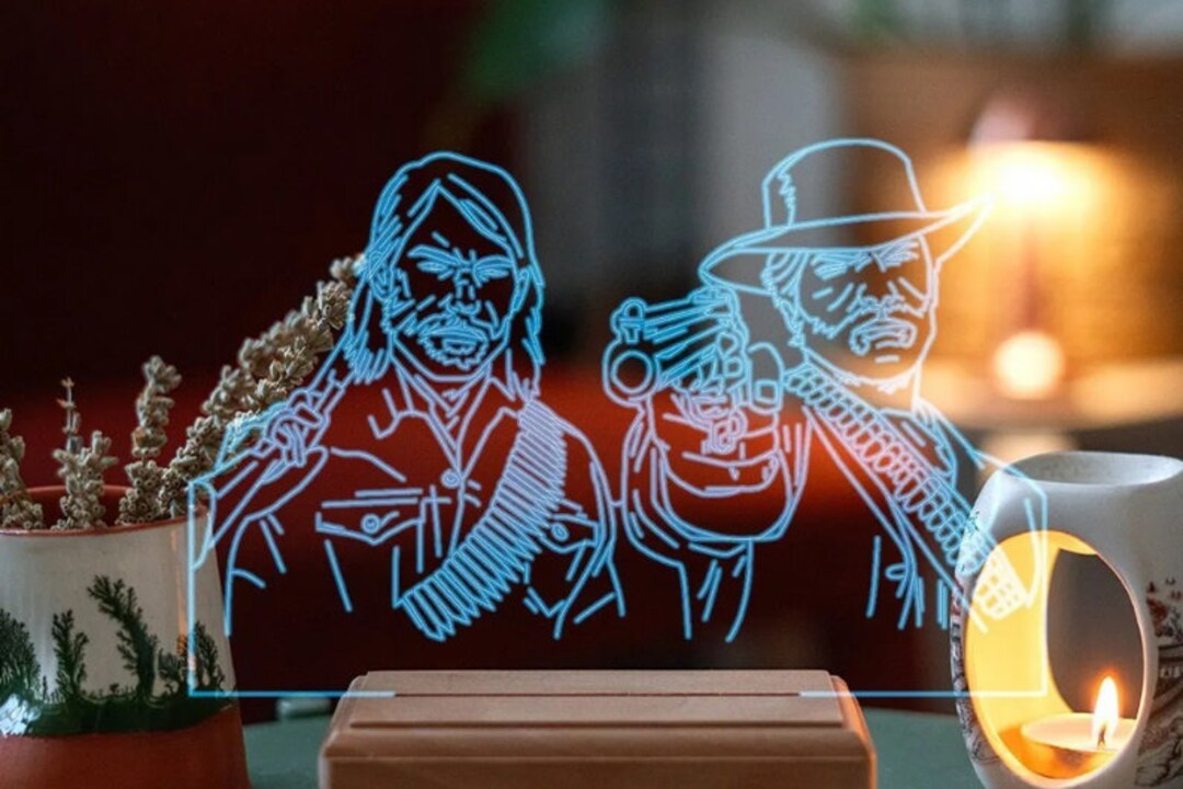 Red Dead Redemption 2 RDR2 16 Color Controlled Night Light LED Gaming ...