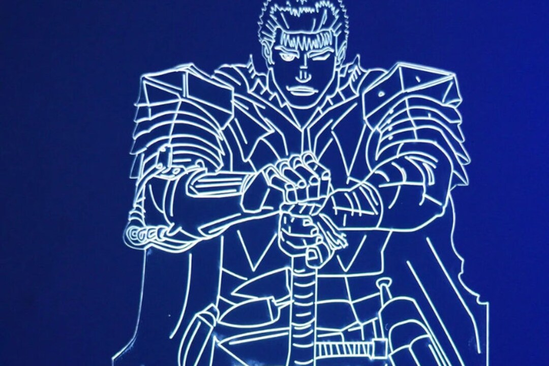 Berserk Guts 16 Color Anime Night Light LED Light - Etsy